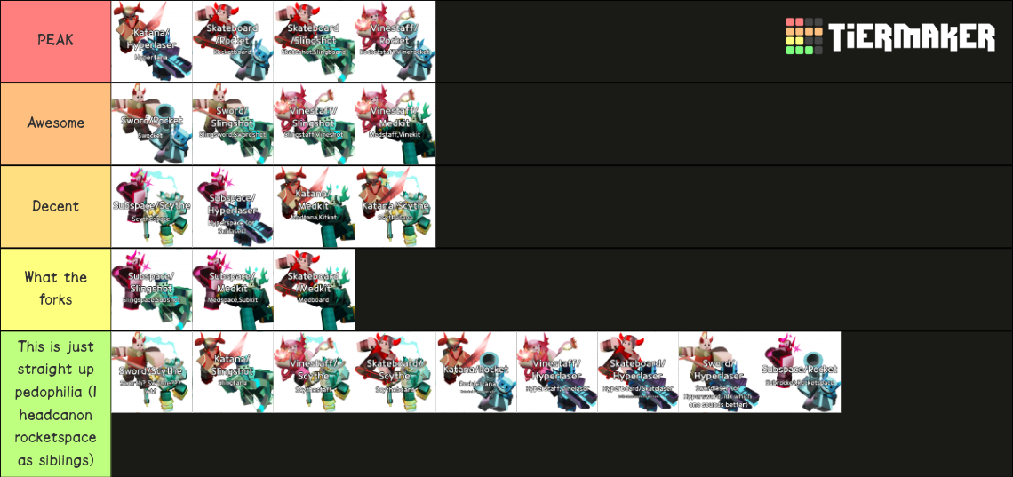 Red and Blue (kinda) Phighting! Ships Tier List (Community Rankings ...