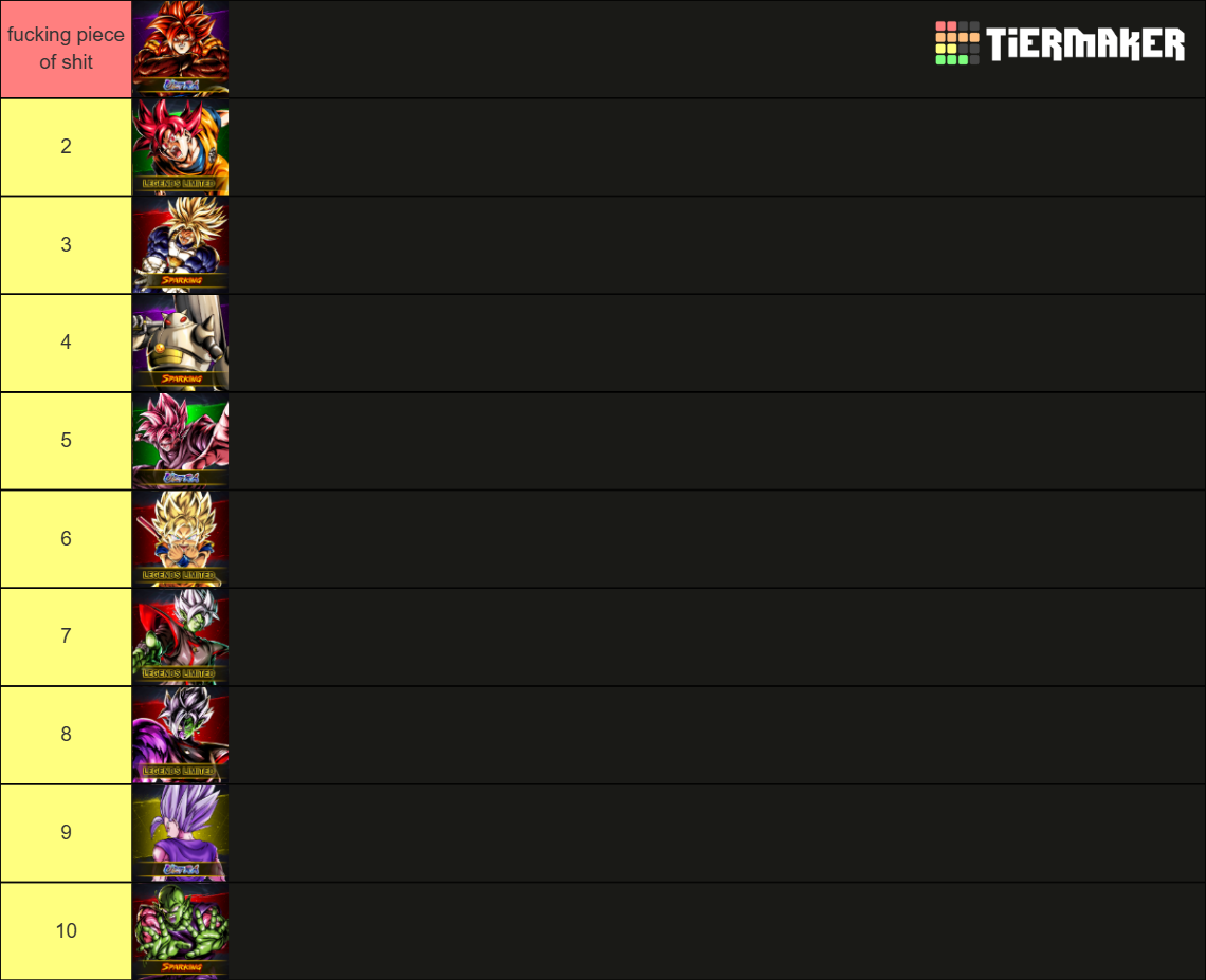 DB Legends Meta Units Tier List (Community Rankings) - TierMaker