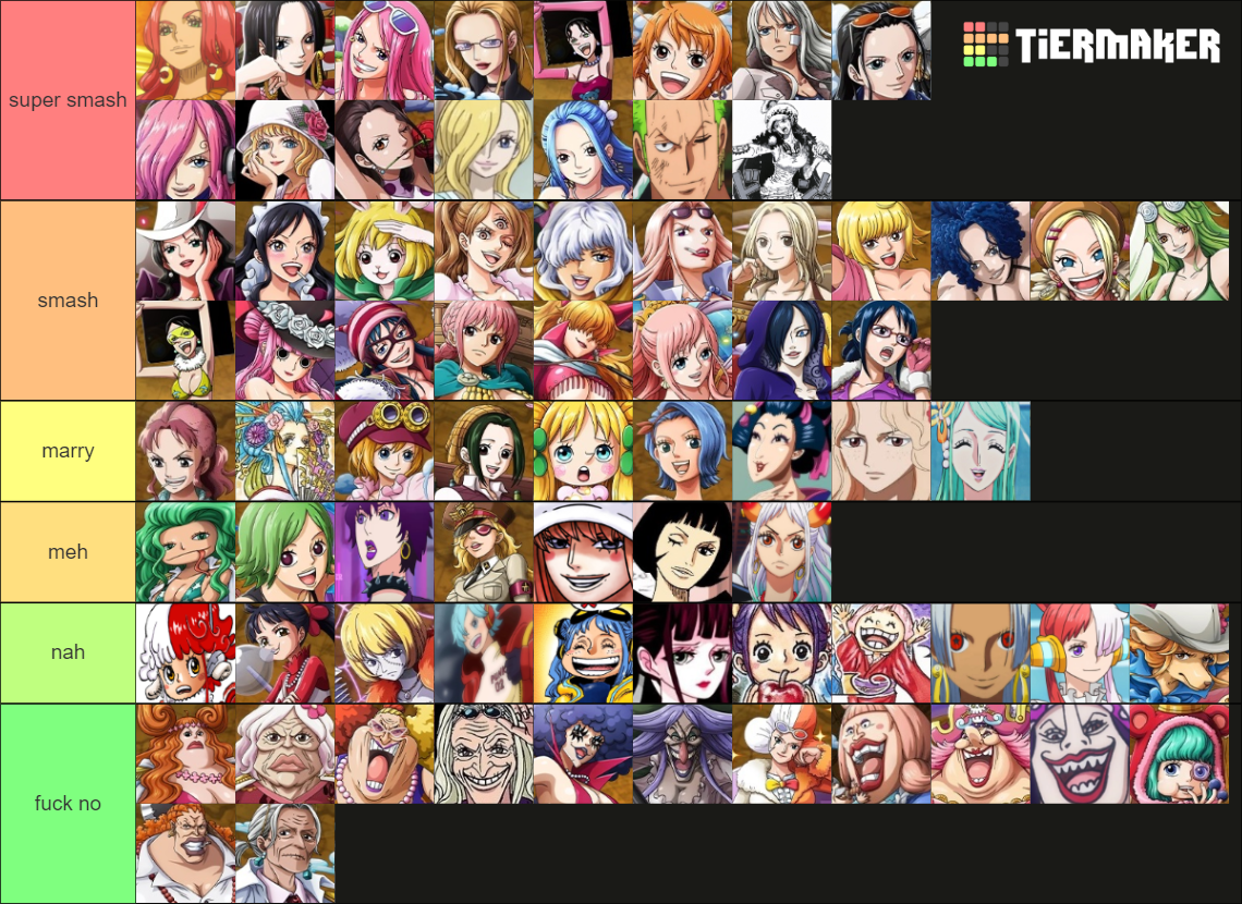 One Piece Girls - Smash or Pass Tier List (Community Rankings) - TierMaker
