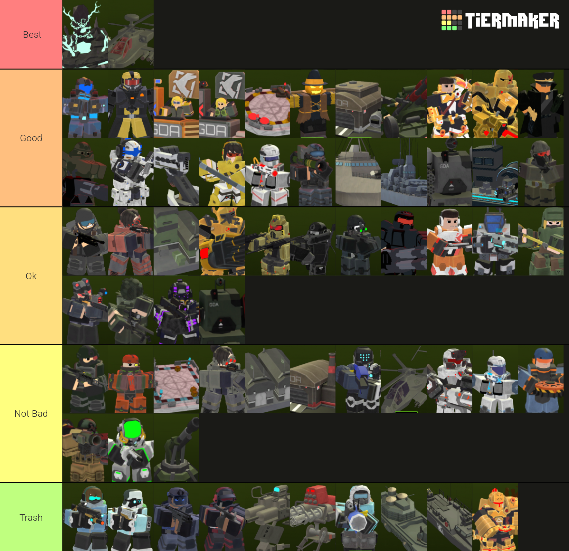 TDX Towers [HALLOWEEN+2PATH IMG] Tier List (Community Rankings) - TierMaker