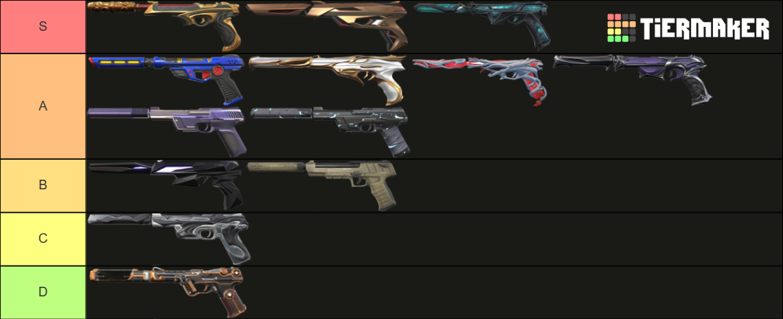 Valorant Ghost Skins (March 2025) Tier List (Community Rankings ...