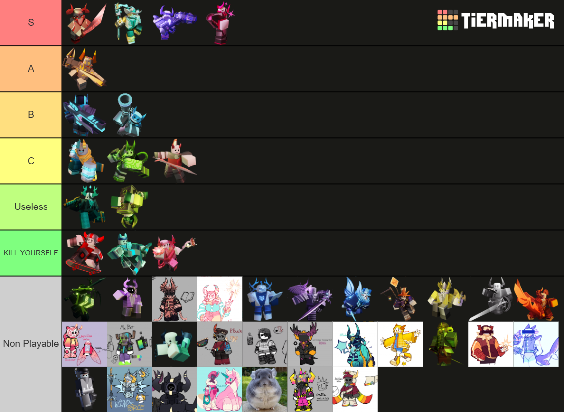 PHIGHTING! characters (playable + lore/npc) Tier List (Community ...
