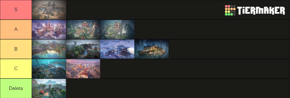 Valorant all Maps (up to abyss) Tier List (Community Rankings) - TierMaker