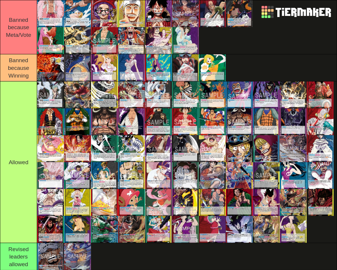 ONE PIECE CARD GAME Leaders Tier List (Community Rankings) - TierMaker