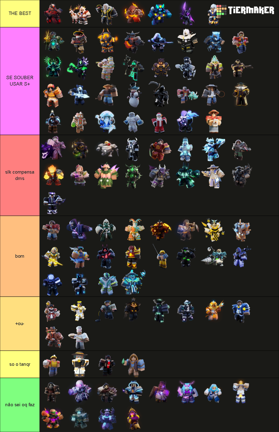 Roblox Bedwars Kits Tierlist (January 10, 2025, Season 12) Tier List ...