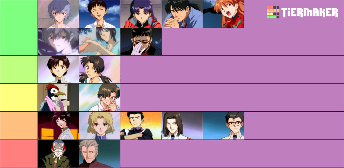 Neon Genesis Evangelion Characters Tier List (Community Rankings ...