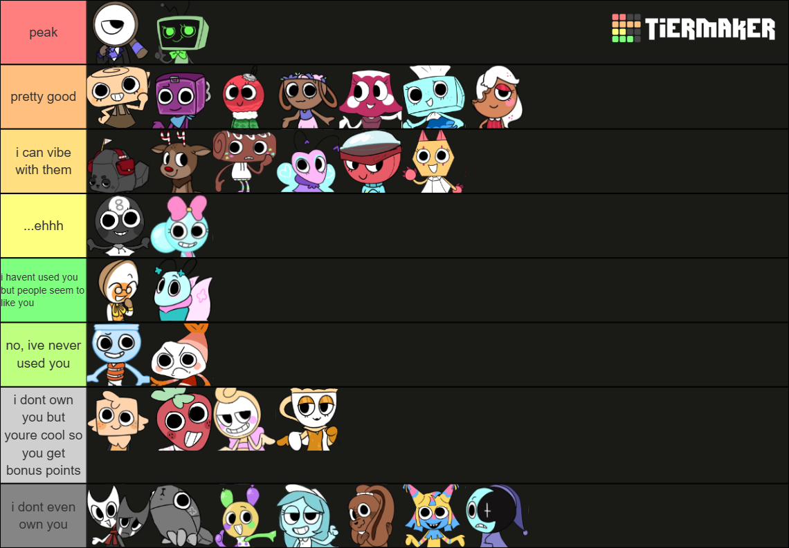 Dandy's World: Toon Tier List (Community Rankings) - TierMaker