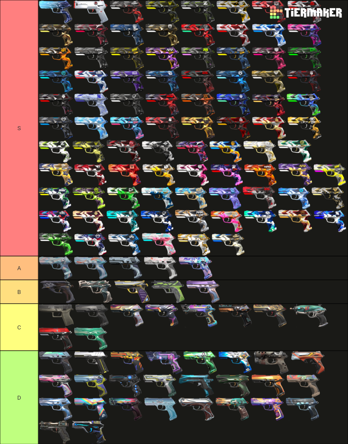 Valorant Classic Skins (March 2025) Tier List (Community Rankings ...