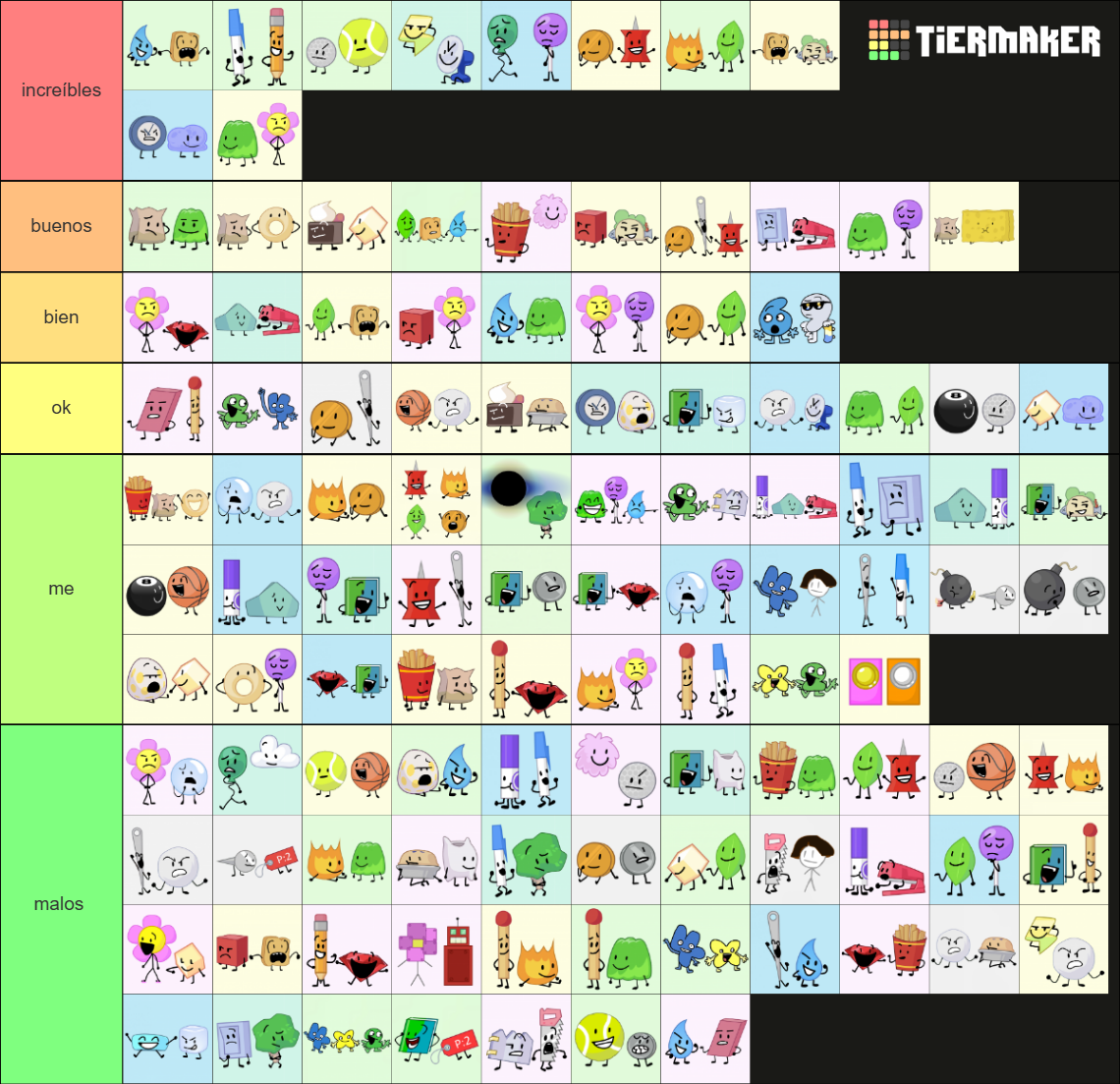BFDI ships (200+ ships) Tier List (Community Rankings) - TierMaker