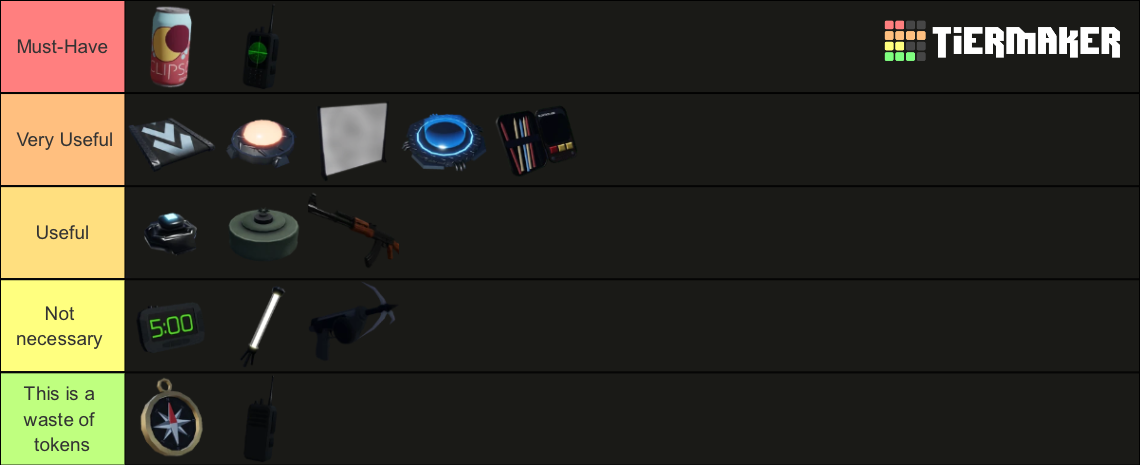 ROBLOX Evade Utility & Usables Tier List (Community Rankings) - TierMaker