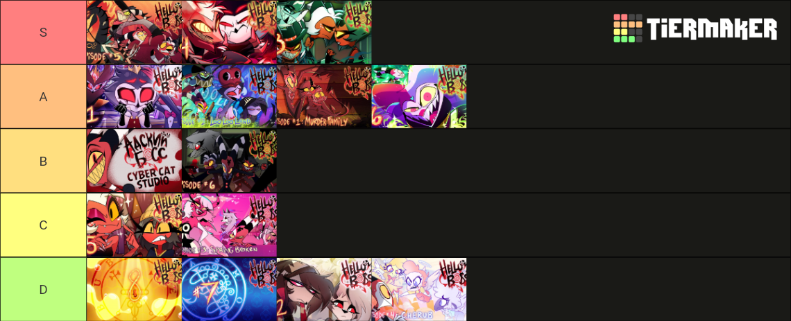 helluva boss season 1 and 2 Tier List (Community Rankings) - TierMaker