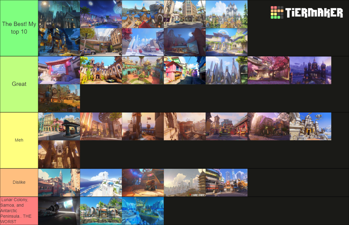 Overwatch 2 All Maps Tier List (Community Rankings) - TierMaker