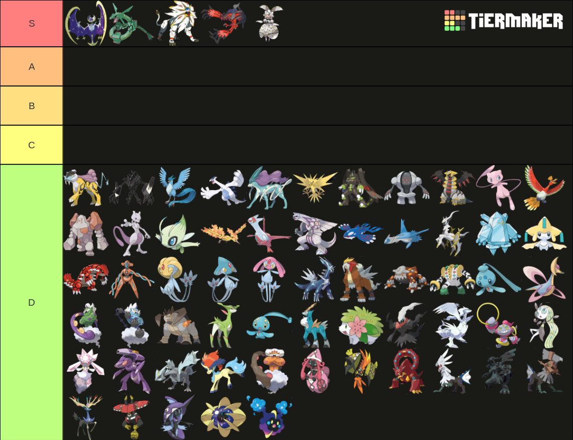 Best Legendary Pokemon Tier List (Community Rankings) - TierMaker
