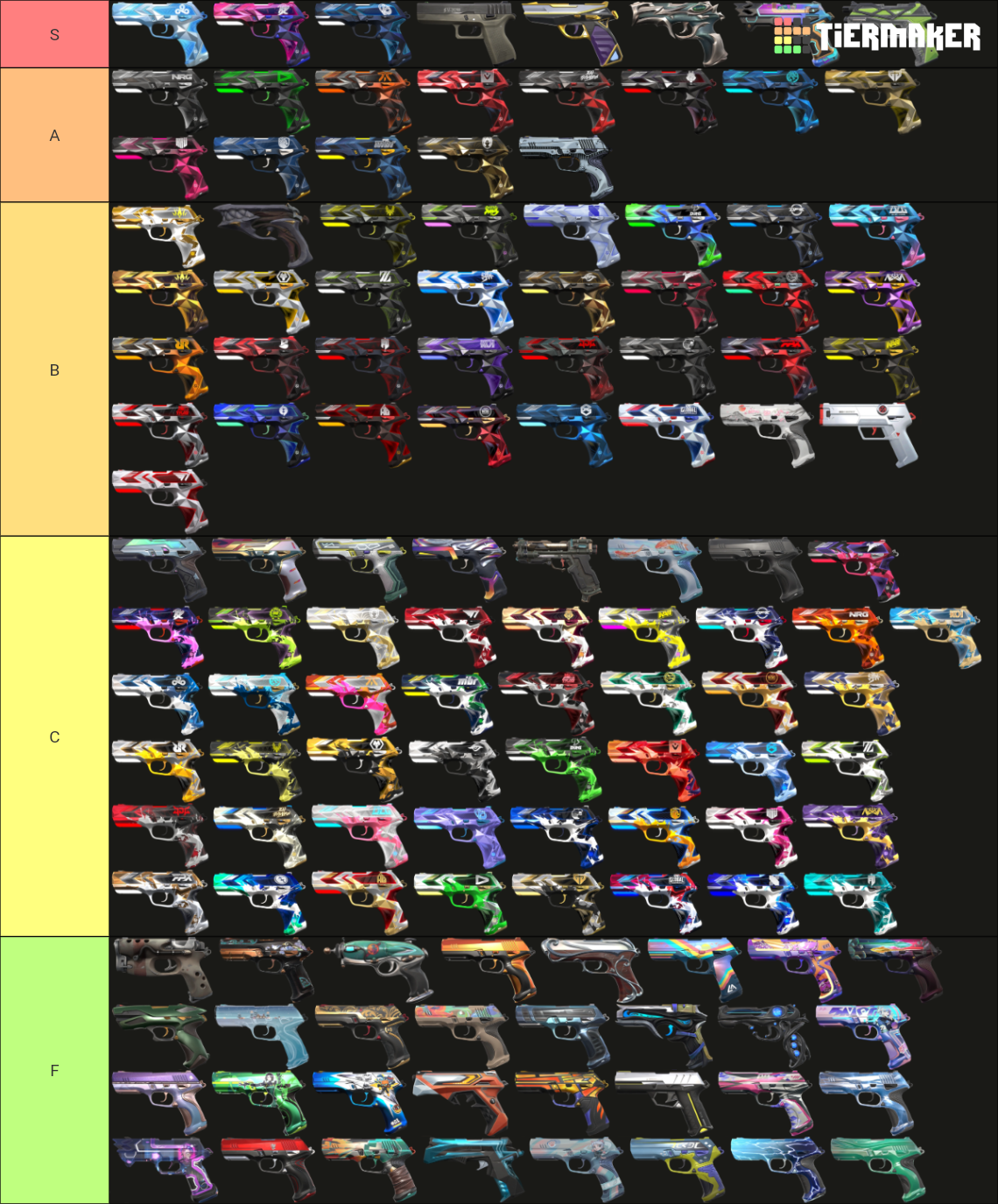 Valorant Classic Skins (April 2025) Tier List (Community Rankings ...