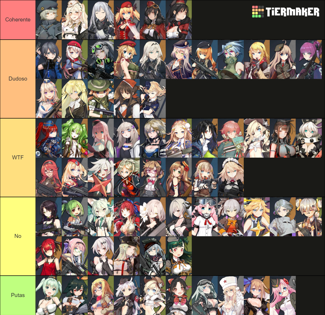Girls Frontline (COMPLETE) Tier List (Community Rankings) - TierMaker