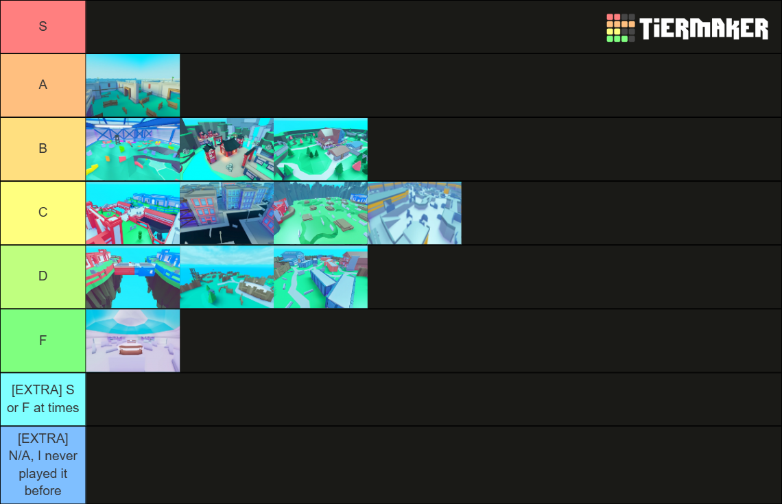 Big Paintball Roblox Map Tier List (Community Rankings) - TierMaker