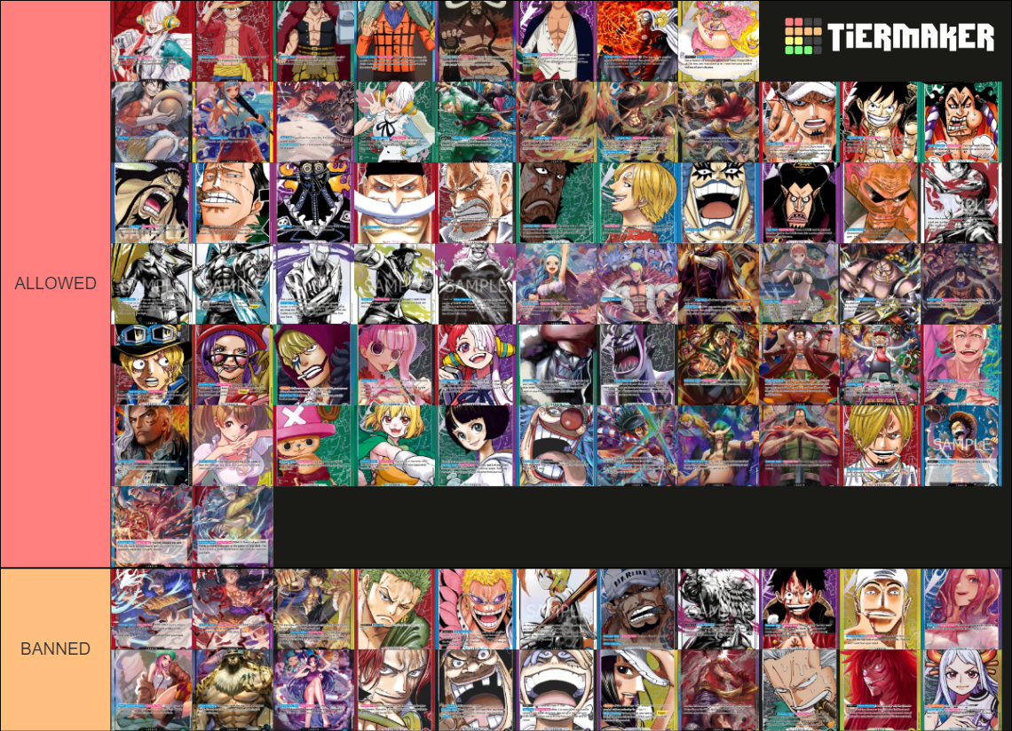 OPTCG Leader (OP09) Tier List (Community Rankings) - TierMaker