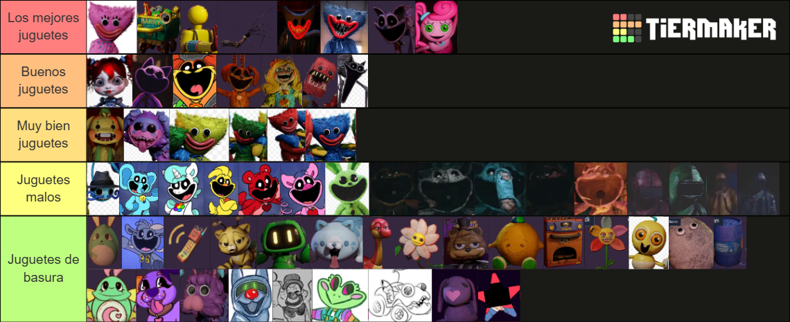 All Poppy Playtime Characters (+ Project Playtime) (2024) Tier List ...