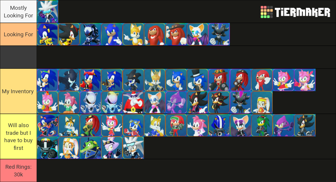 Sonic Speed Sim REBORN-All Skins & Characters! (upd. weekly) Tier List ...