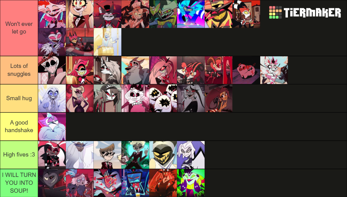 hazbin hotel and helluva boss Tier List (Community Rankings) - TierMaker