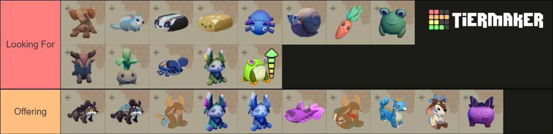 PALIA Trading Plushies | Troca de Pelúcias Tier List (Community ...