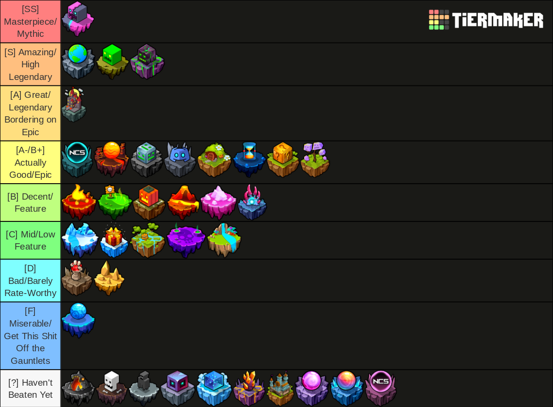 GD Gauntlets Tier List (Community Rankings) - TierMaker