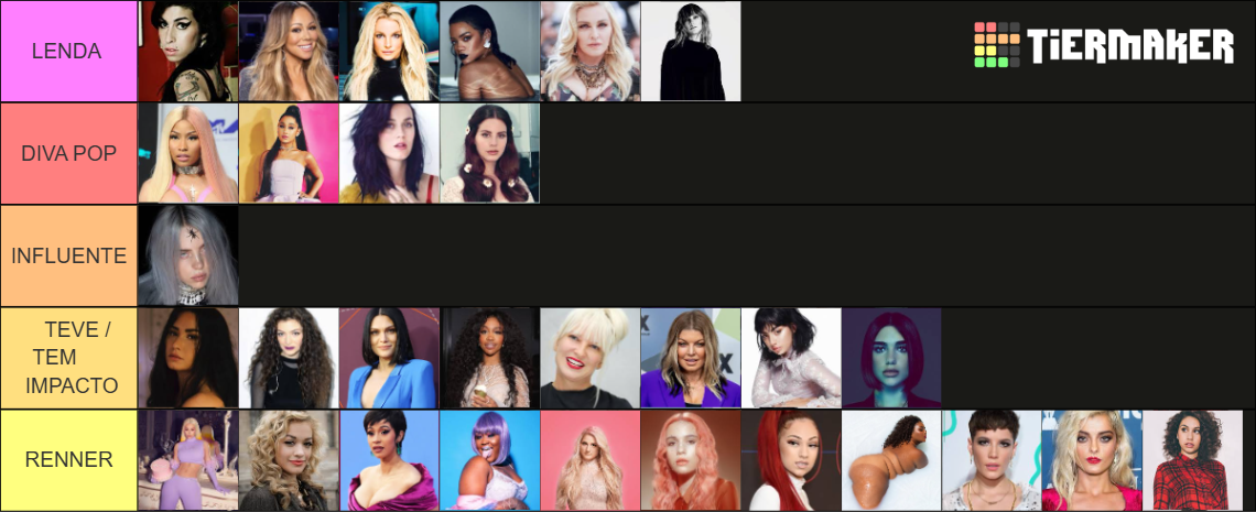 POP DIVAS Tier List (Community Rankings) - TierMaker
