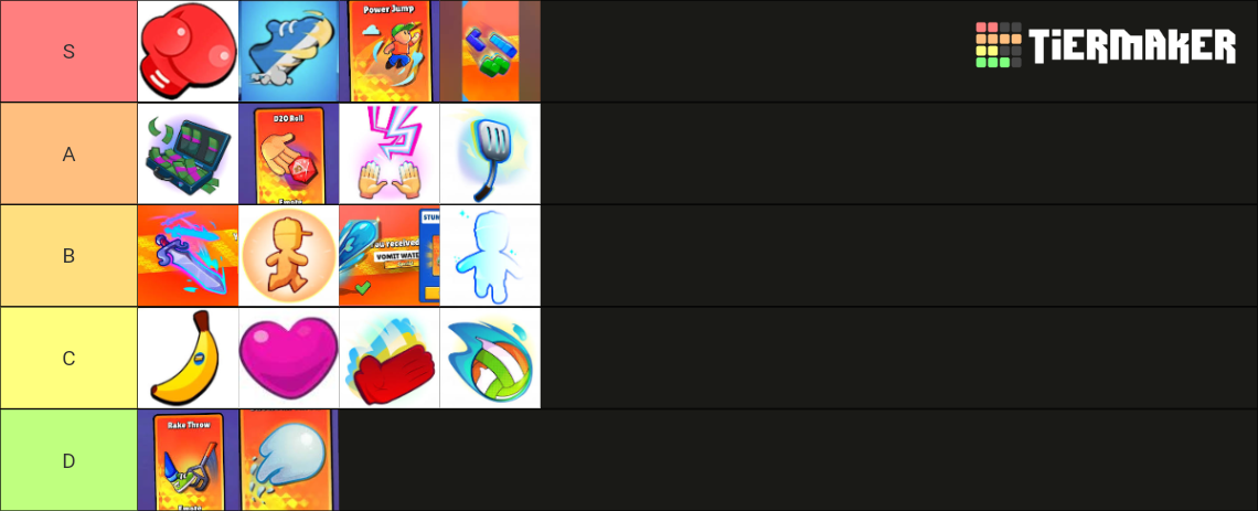 stumble guys abilities Tier List (Community Rankings) - TierMaker