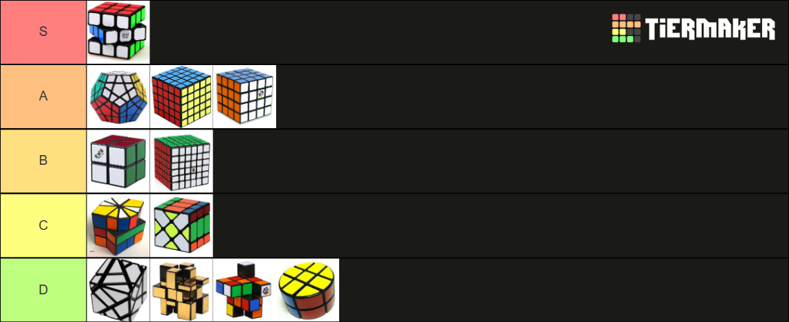 Rubik's cubes Tier List (Community Rankings) - TierMaker