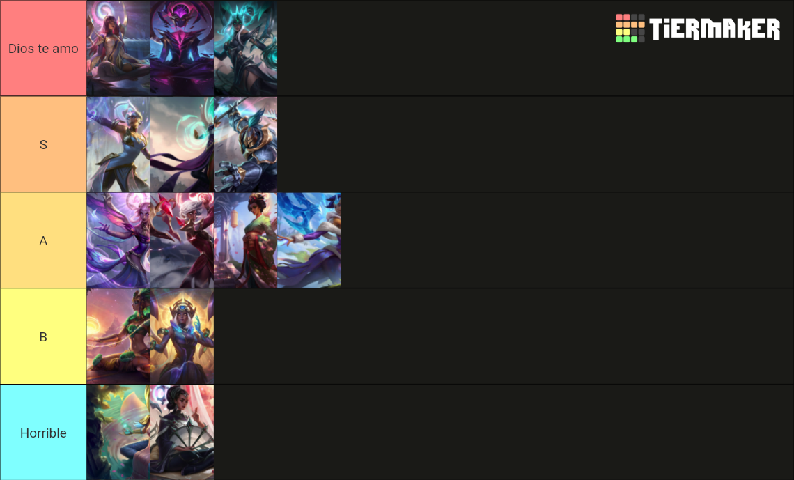 Karma Skins List March 2024 Tier List (Community Rankings) - TierMaker