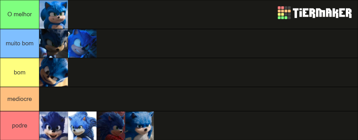 Movie Sonic Models Tier List (Community Rankings) - TierMaker