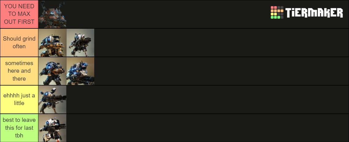 Titanfall 2 Titans Tier List (Community Rankings) - TierMaker