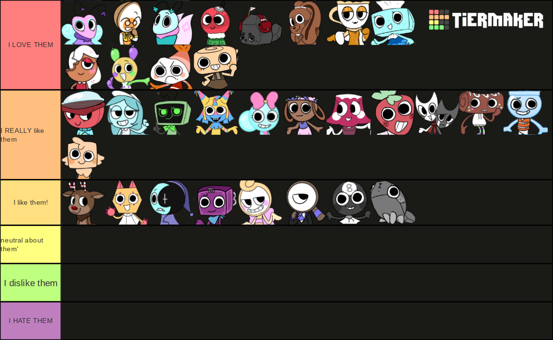Dandy's World: Toon Tier List (Community Rankings) - TierMaker