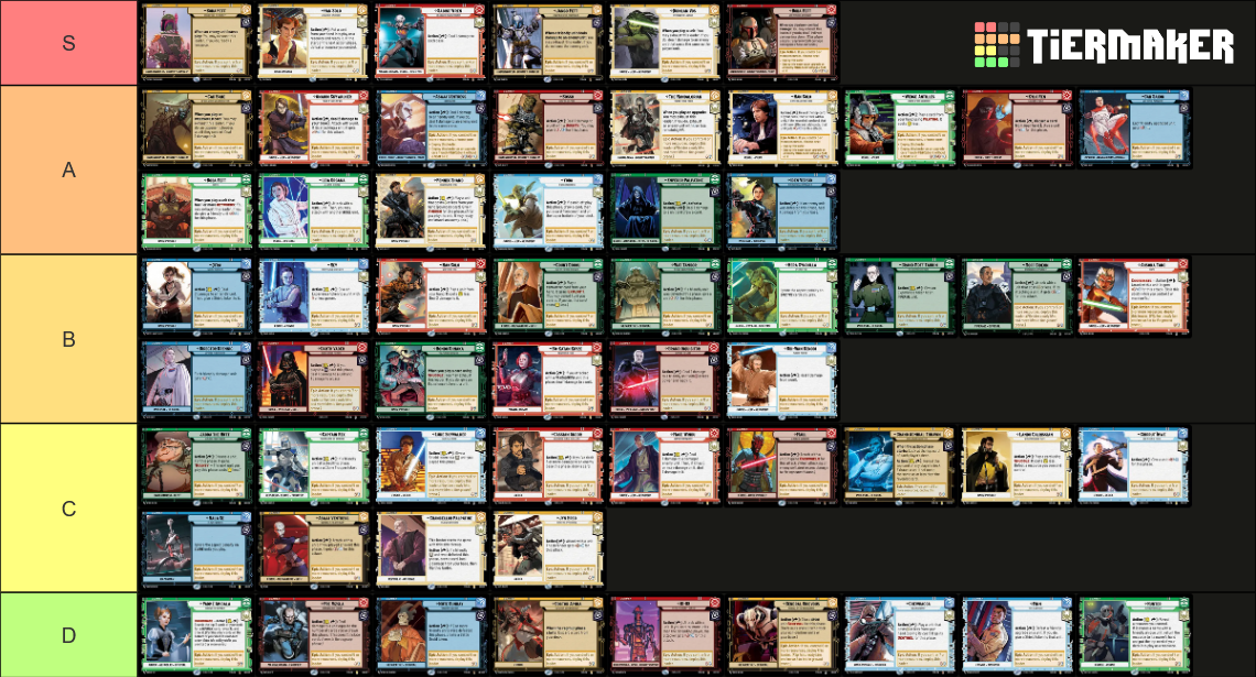Star Wars Unlimited SWU Leaders Tier List (Community Rankings) - TierMaker