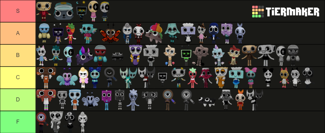 Dandys world Skins (ALL SKINS) Tier List (Community Rankings) - TierMaker