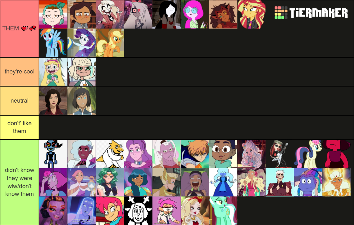 Wlw characters Tier List (Community Rankings) - TierMaker