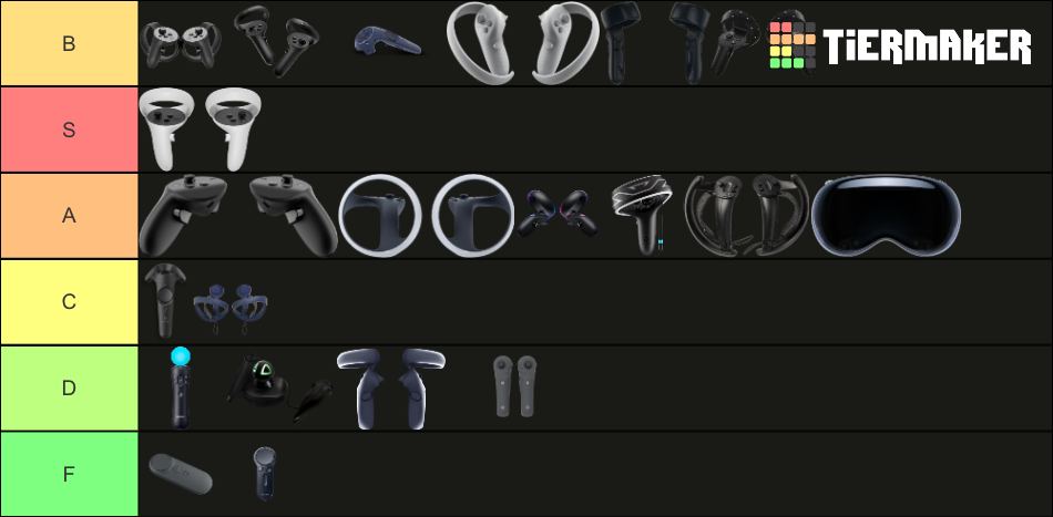 VR Controllers Tier List (Community Rankings) - TierMaker