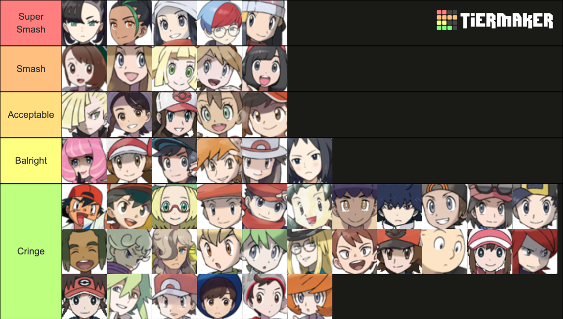 Pokemon Rivals, Friends and Protagonists (RGB - SV) Tier List ...