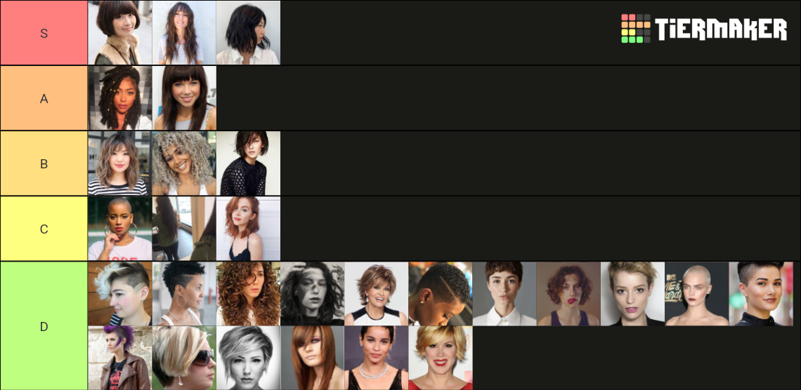 women hairstyles Tier List (Community Rankings) - TierMaker