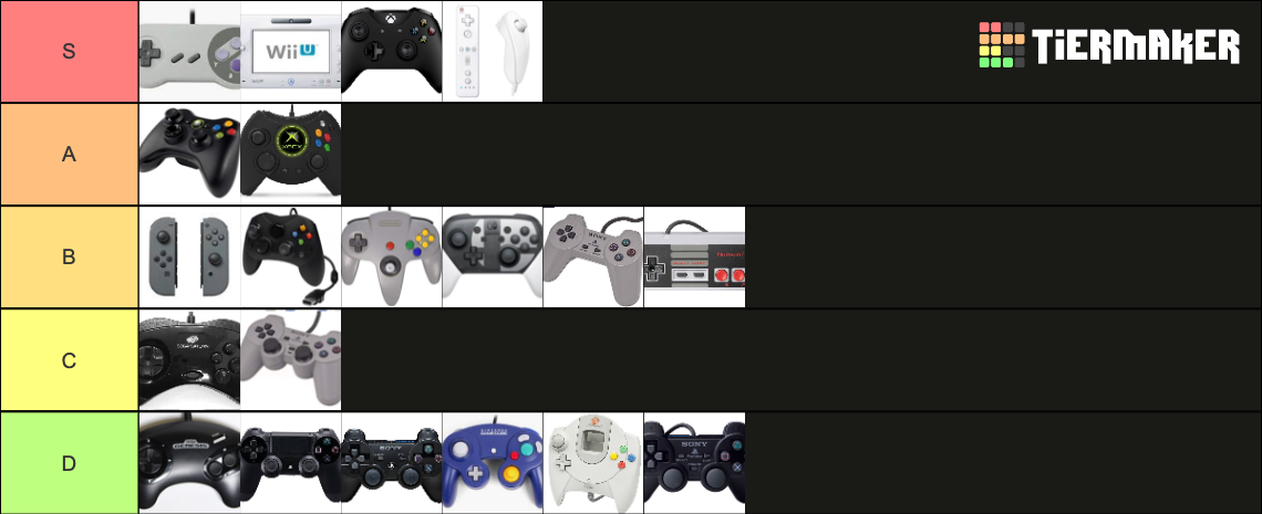 Controllers Tier List (Community Rankings) - TierMaker