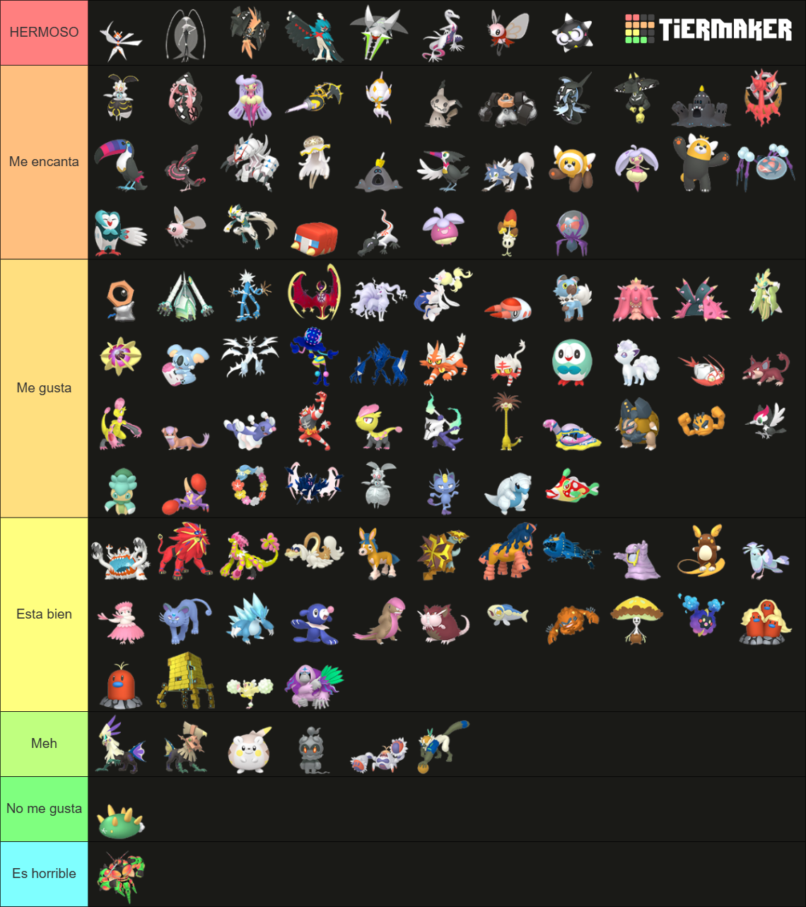Every Shiny Pokemon Tier List (Community Rankings) - TierMaker