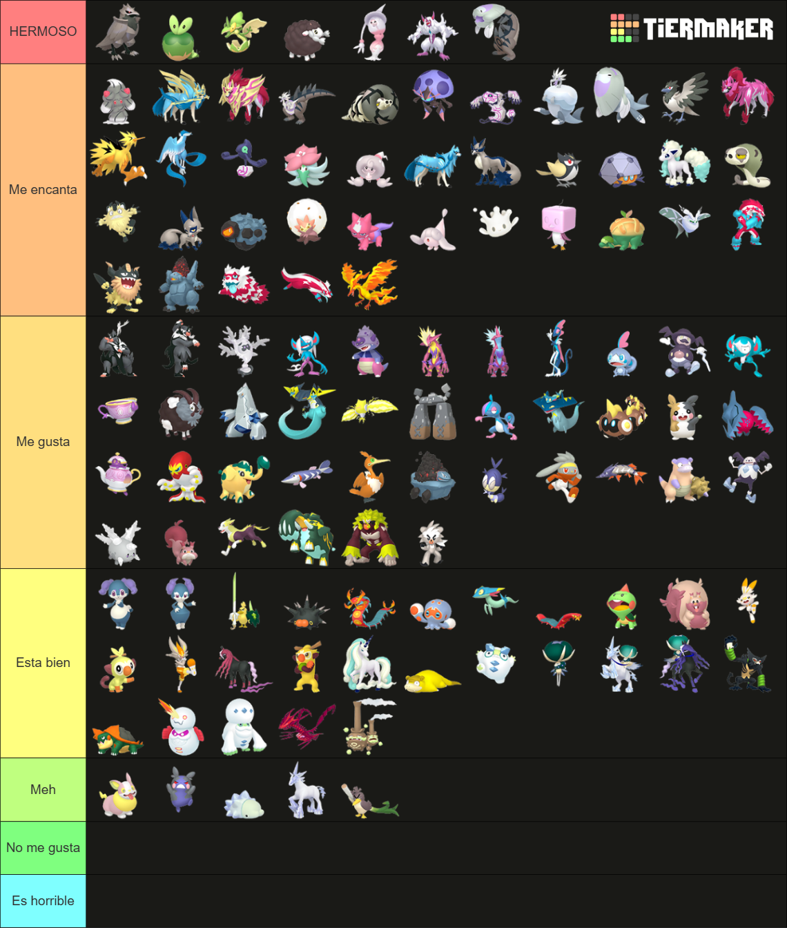 Every Shiny Pokemon Tier List (Community Rankings) - TierMaker