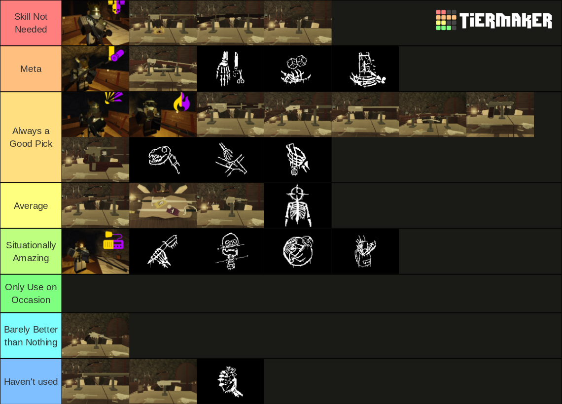 Grave/Digger Weapons, Shock Troopers, and Perks Tierlist Tier List ...