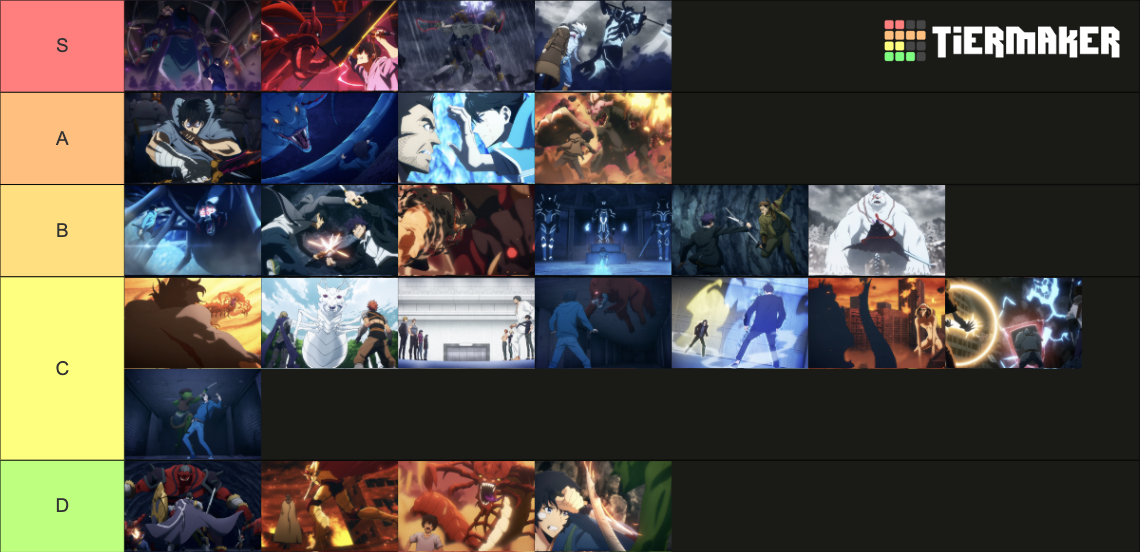 Solo Leveling Anime Fight Tier List (Community Rankings) - TierMaker