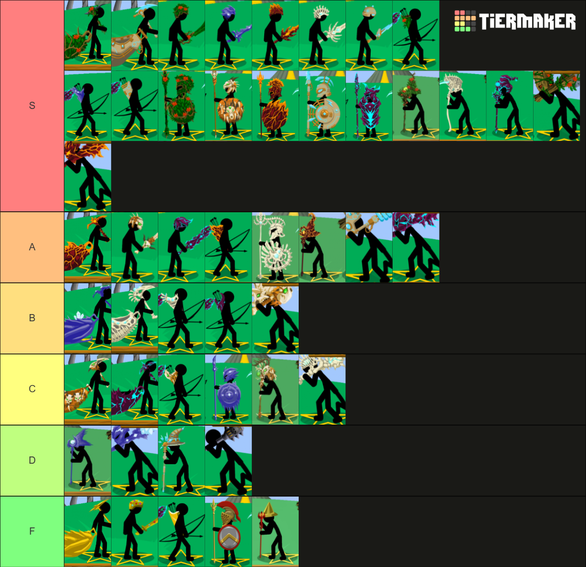 Stick War Legacy Skins Tier List (Community Rankings) - TierMaker