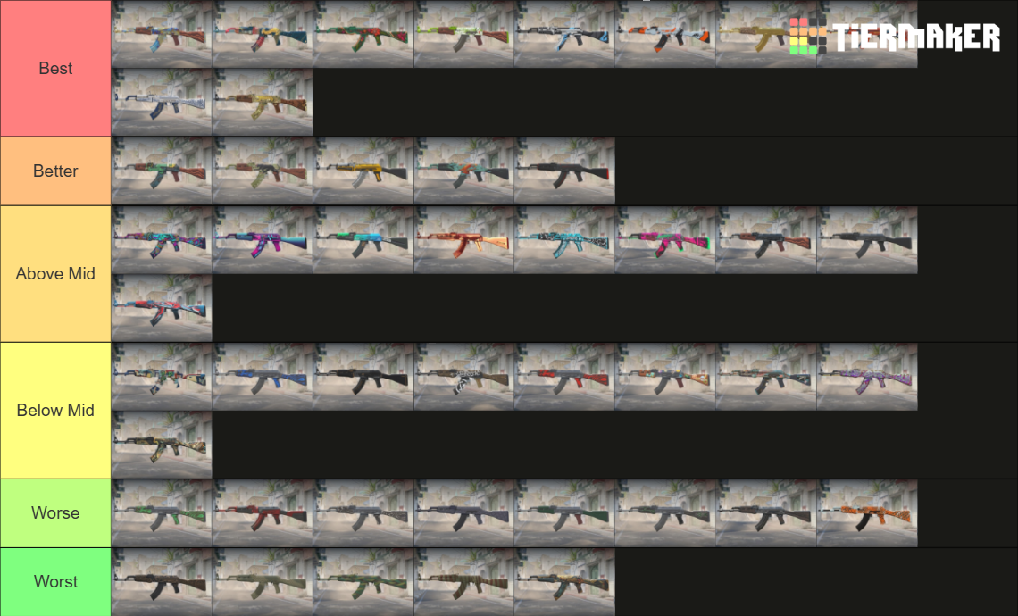 Counter-Strike 2 (CS2): All AK-47 Skins (Feb 2024) Tier List (Community ...
