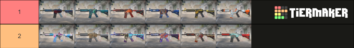 Counter-Strike 2 (CS2): All M4A4 Skins (Feb 2024) Tier List (Community Rankings) - TierMaker