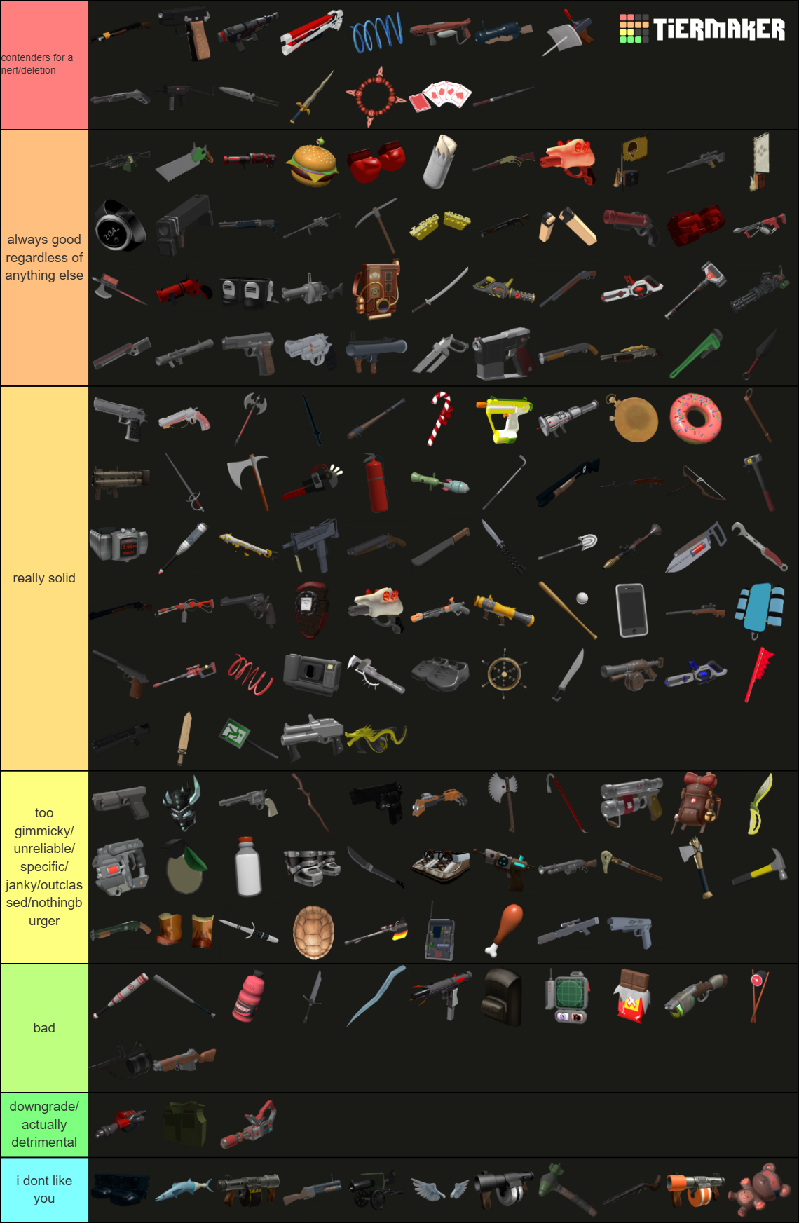 Typical Colors 2 Weapons Tier List (Community Rankings) - TierMaker