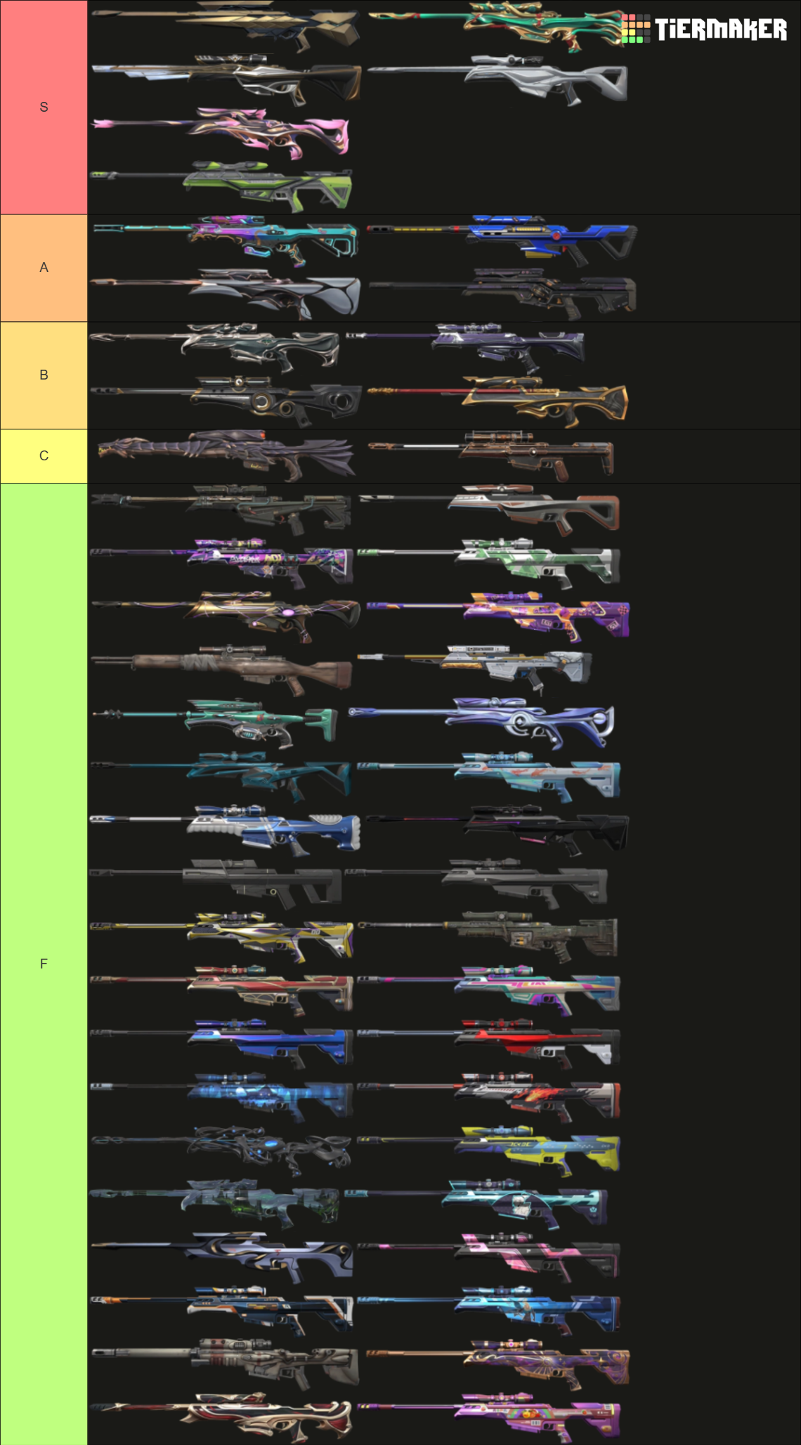 Valorant Operator Skins (July 2025) Tier List (Community Rankings ...