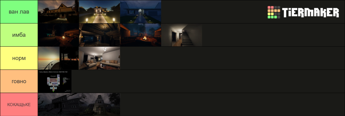 phasmo maps Tier List (Community Rankings) - TierMaker